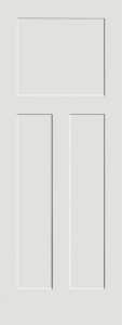3 Panel Craftsman True Shaker – Discount Door & Trim